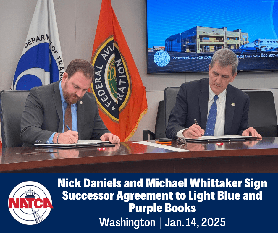 President Nick Daniels and FAA Administrator Michael Whittaker Sign ...