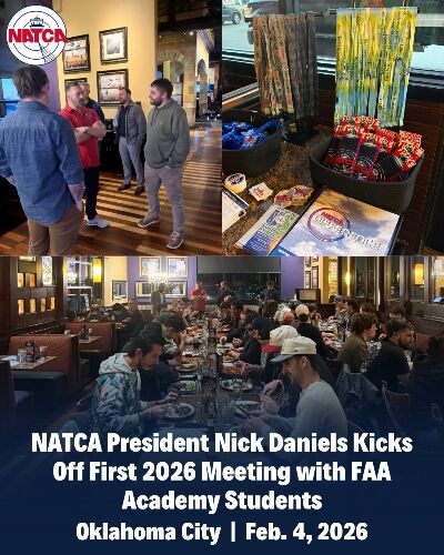 NATCA President Nick Daniels Holds First 2026 Meeting with FAA Academy ...